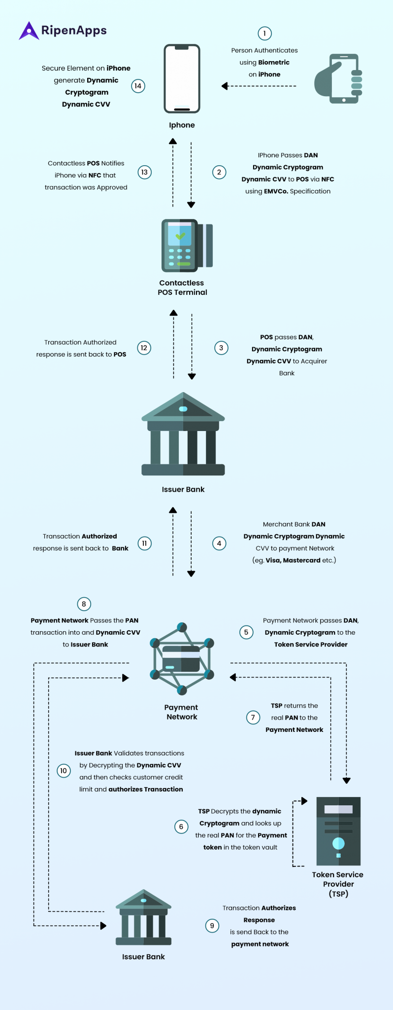 How does Apple pay and Google pay work