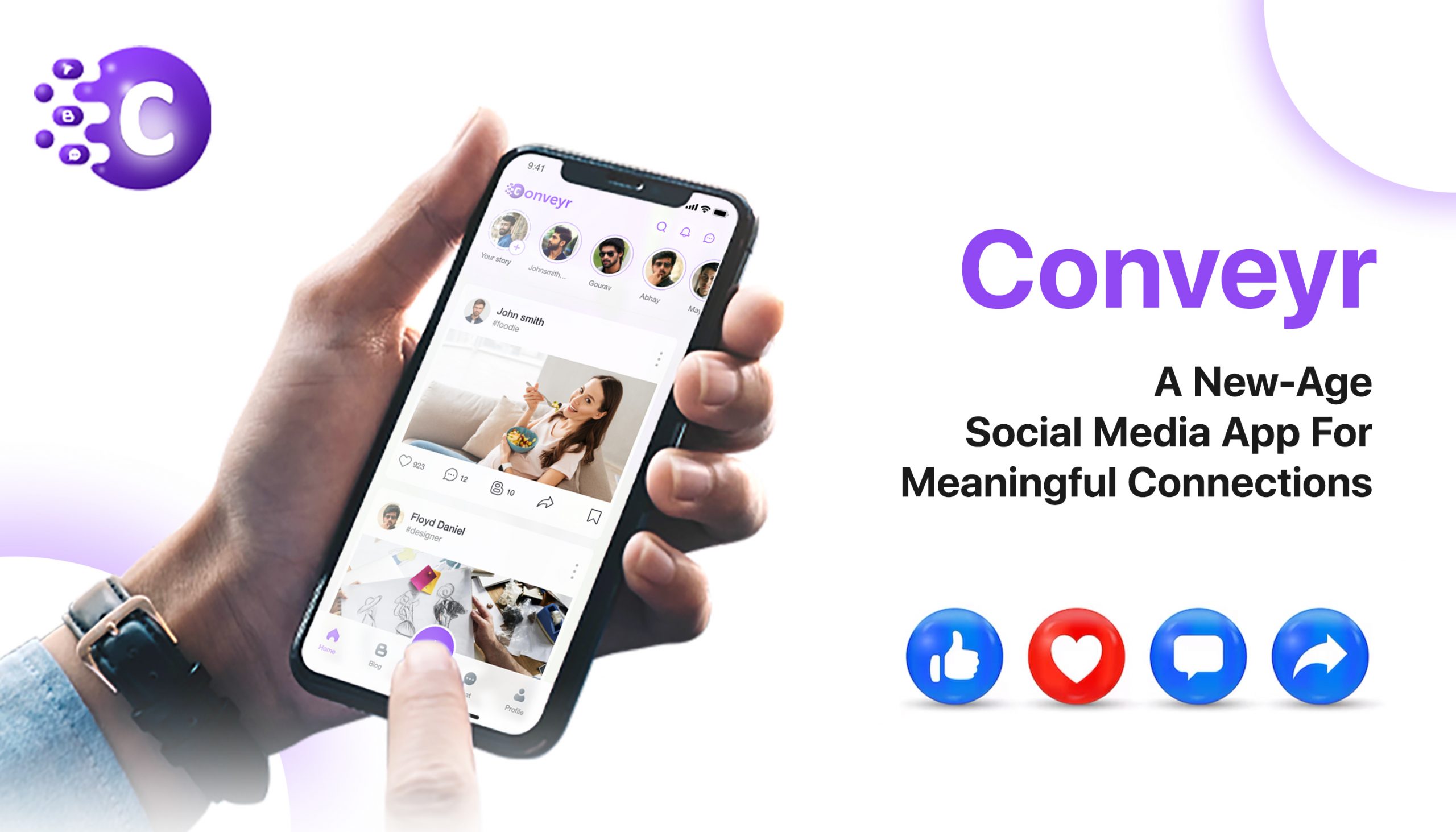 Conveyr: A New-Age Social Media App